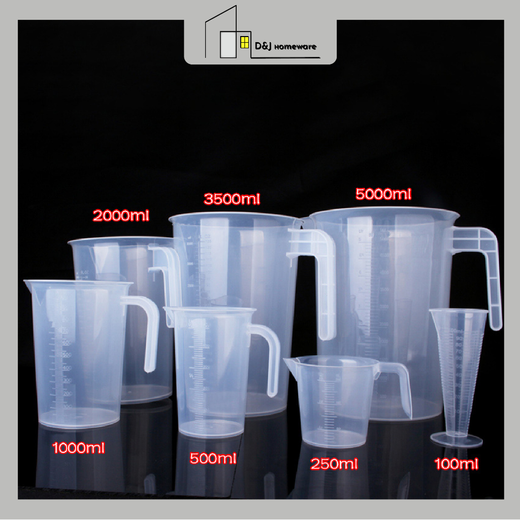 Plastic Measuring Jug / Bpa-Free Measuring Cup Mug (250ML/500ML/1L/2L ...