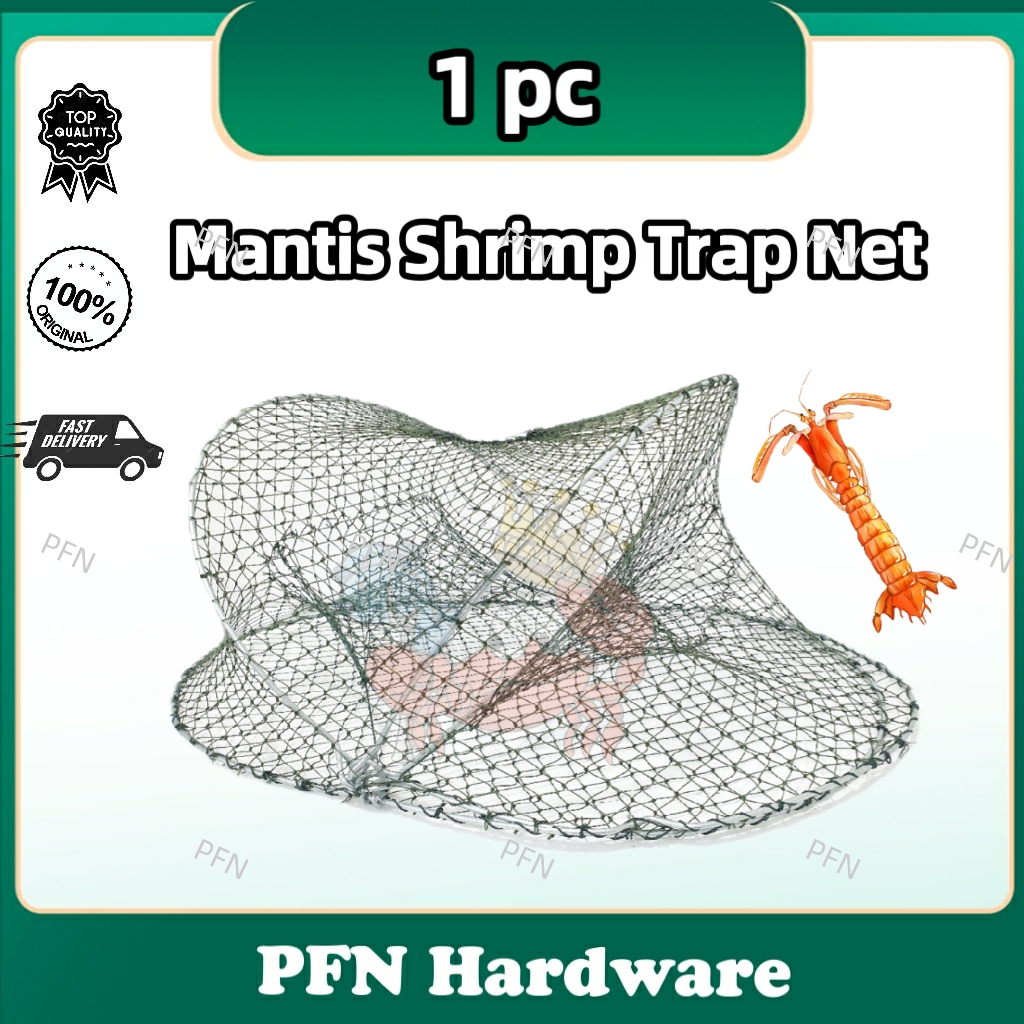 Mantis Shrimp Trap Net 1PC (Bubu Udang Lipan) Foldable Cast Dip Premium ...