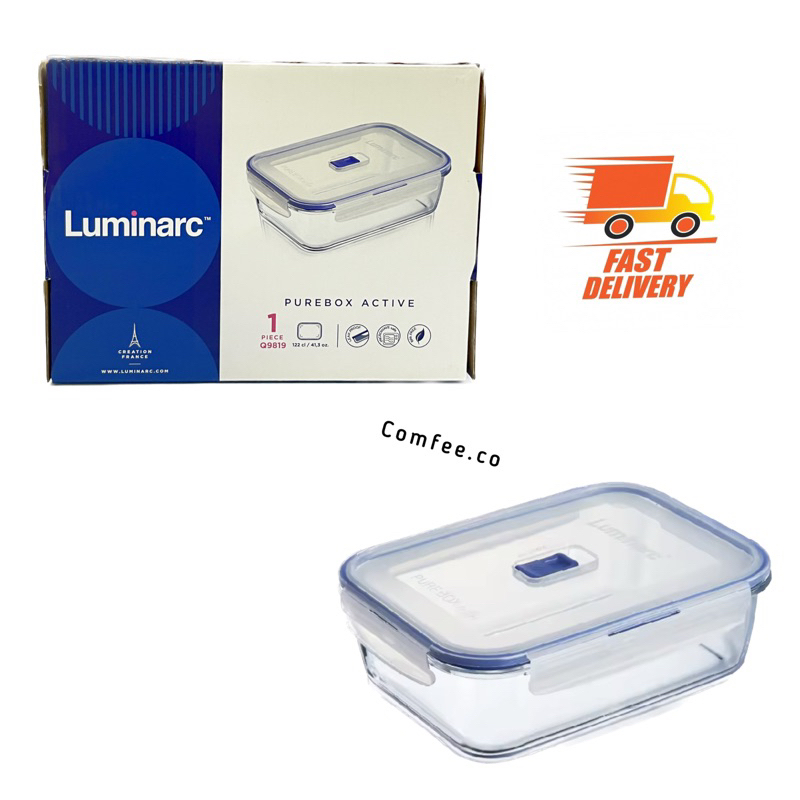 Luminarc Purebox Active Q9819 820ml Rectangle Container | Shopee Malaysia