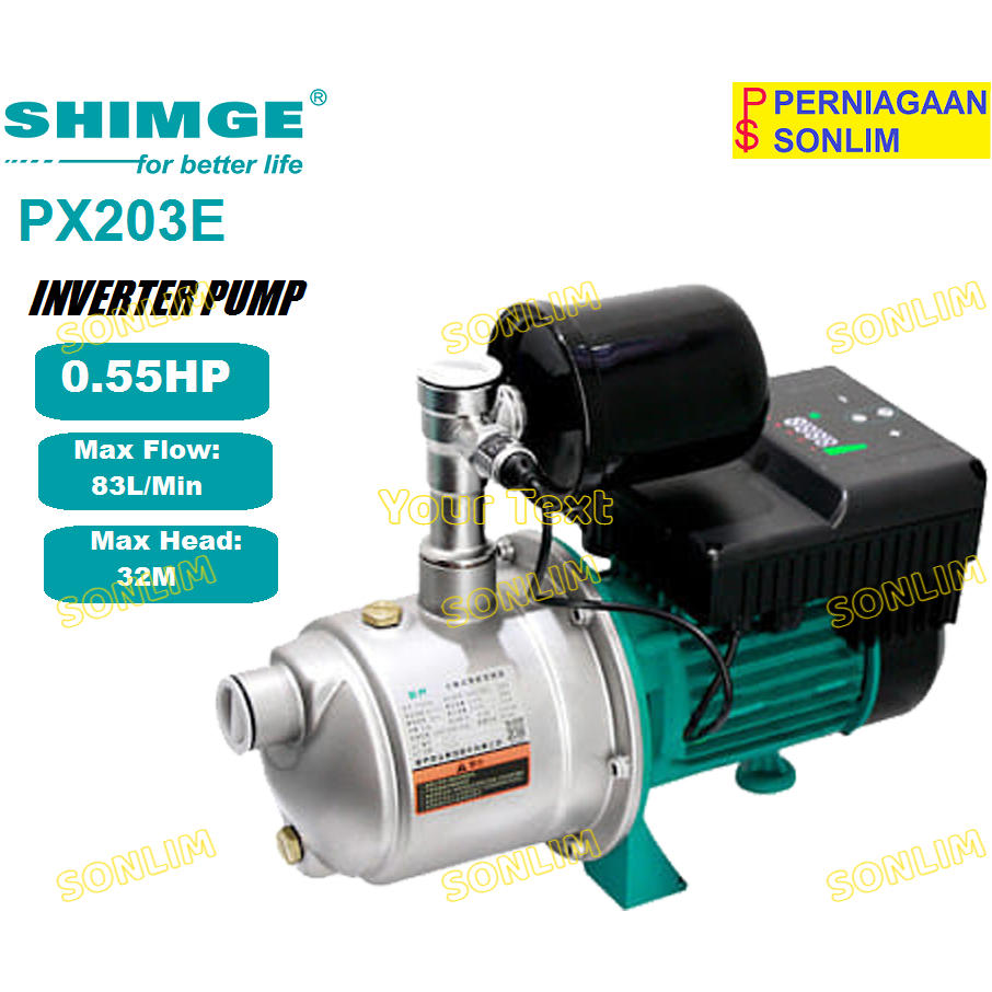 SHIMGE PX203E INVERTER VARIABLE FREQUENCY WATER PUMP | Shopee Malaysia