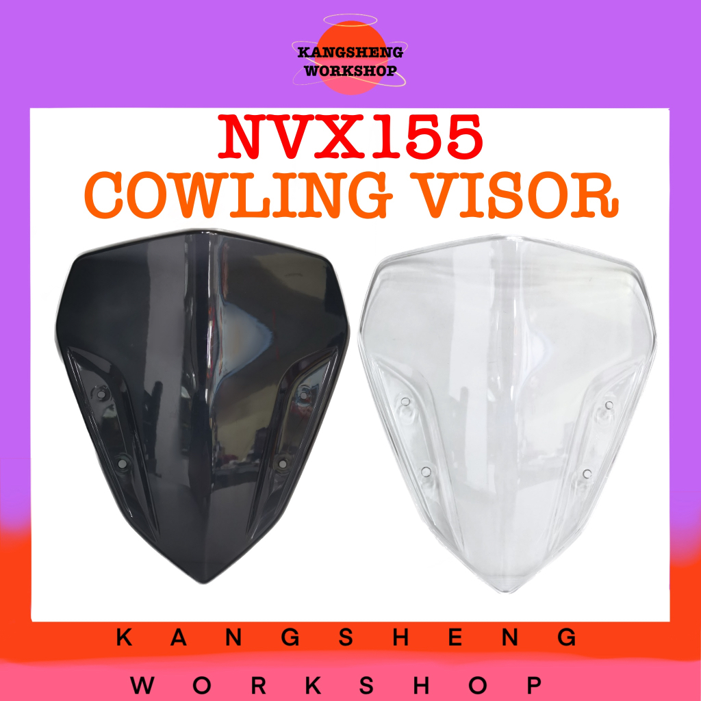 YAMAHA NVX155 COWLING VISOR - (TINTED (BLACK)/CLEAR) (NVX 155) (WIND SHIELD) | Shopee Malaysia