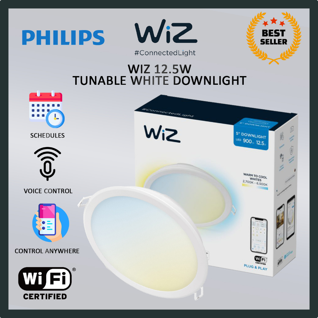 Wiz Tunable White | 3 Color Smart Bulb E14 E27 GU10 | Led Downlight | Smart Plug 2M Strip Motion ...