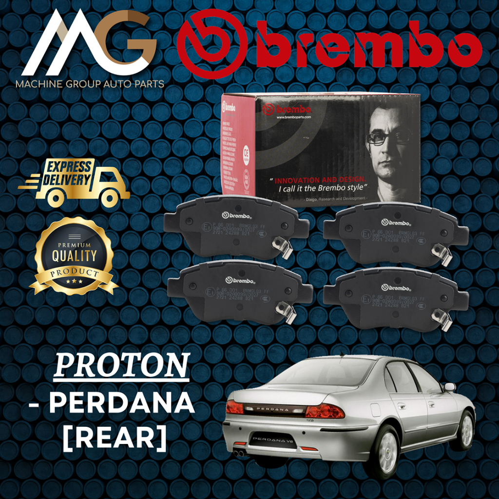 Proton Perdana Brembo Brake Pad Rear (Belakang) 100% Original | Shopee ...
