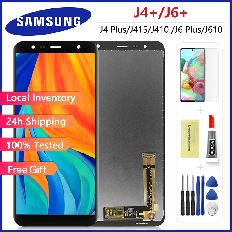 Original LCD For Samsung Galaxy J4 Plus J415 J415F J410 J4 core J6 Plus 2018 J610/J6 2018 J600 ...