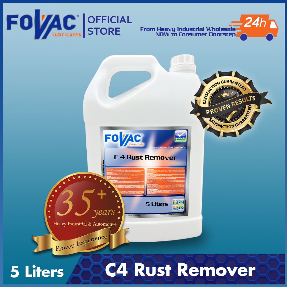 FOVAC C4 Rust Remover/ Rust Inhibitor - De-rusting, degreasing and ...