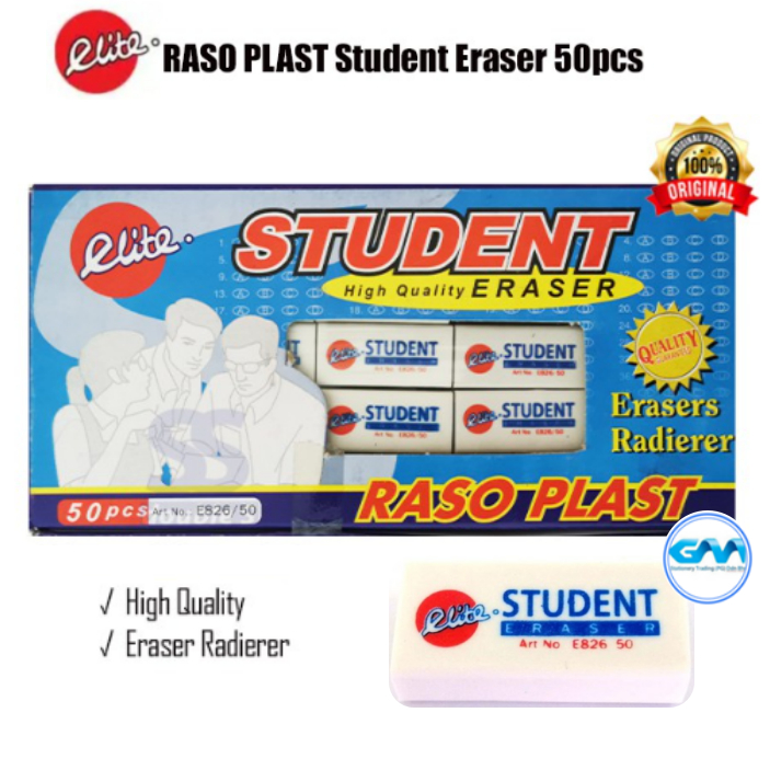 Student Eraser Permadam Getah Student (50 Pcs/Box) | Shopee Malaysia