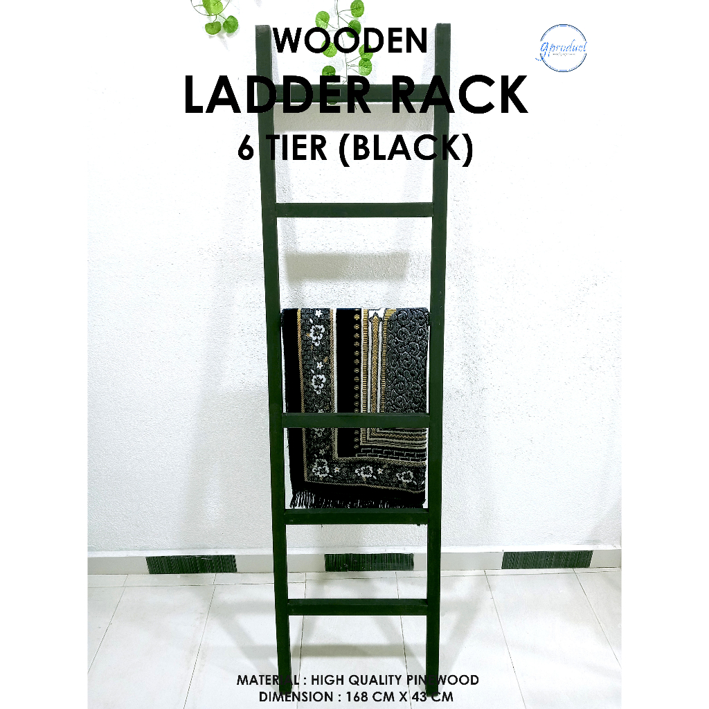 RUSTIC LADDER TOWEL RACK | RAK TUALA TANGGA HIASAN | HOME DECO | DEKO ...