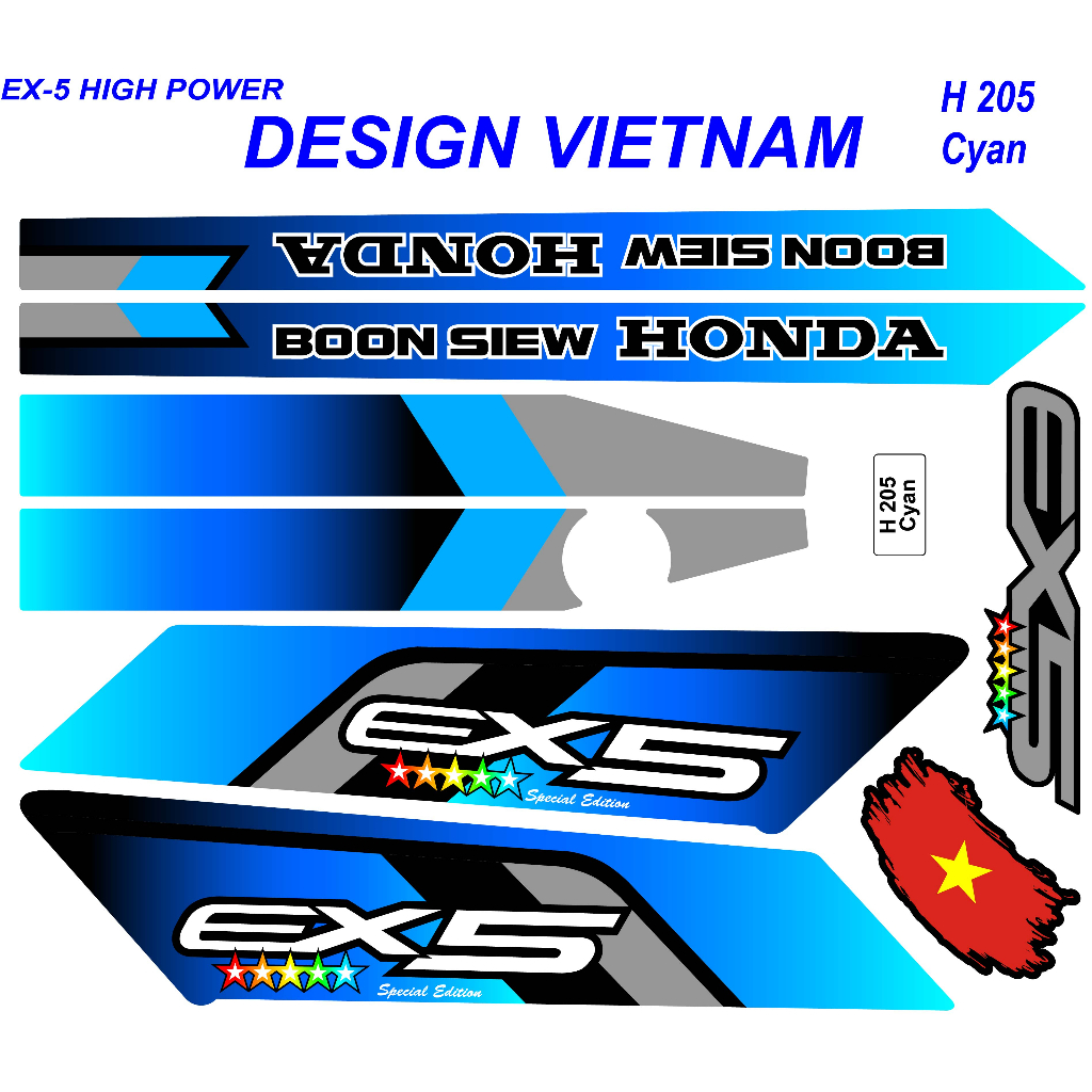 Body Sticker EX5 Dream Vietnam Design Vietnam Body Sticker EX5 Dream ...