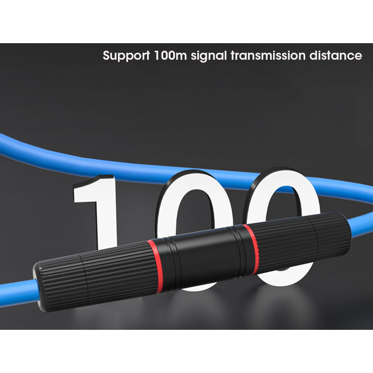 RJ45 Waterproof IP67 Ethernet Network Cable Connector double head ...