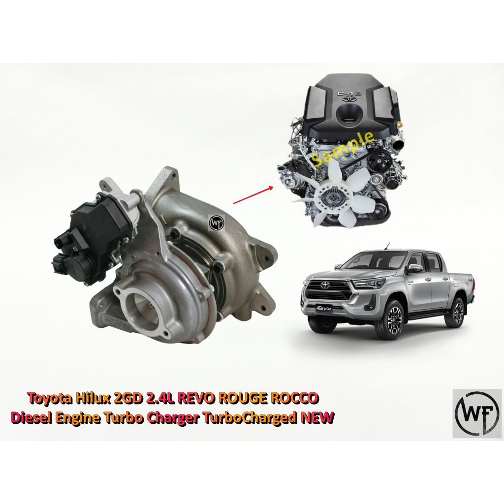 Toyota Hilux 2GD 2.4L REVO ROUGE ROCCO Diesel Engine Turbo Charger ...