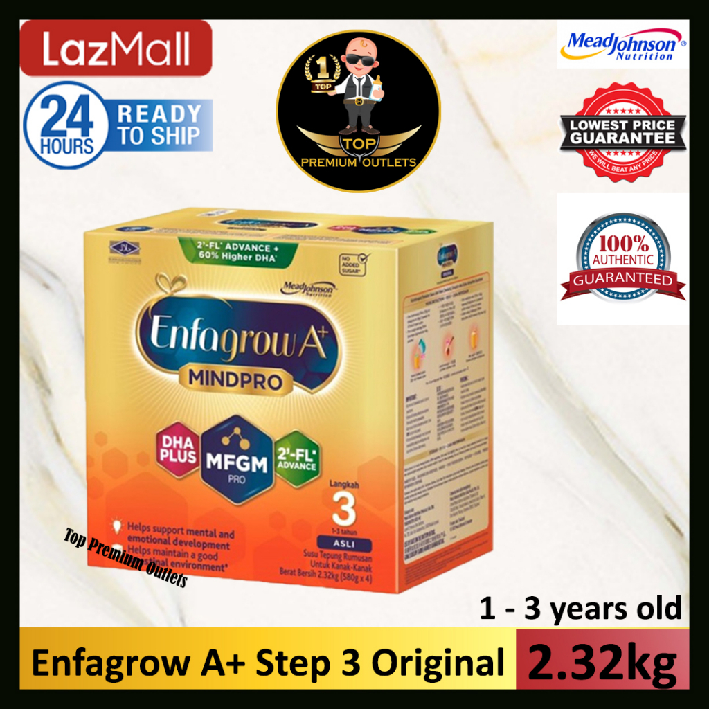 Enfagrow A+ Step 3 (Original / Vanilla) (2.32kg) Exp: 07/2026 (Asli ...