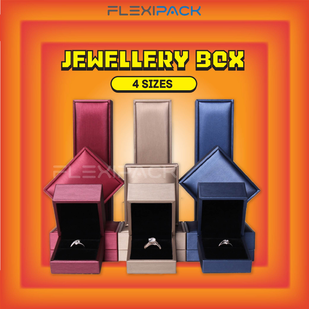 Jewellery Box Luxury PU Beautiful Jewellery Packages for Rings Earrings ...
