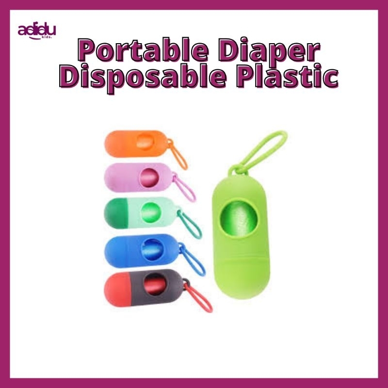 Disposable Plastic Dispenser Portable Baby Diaper Plastik Sampah ...