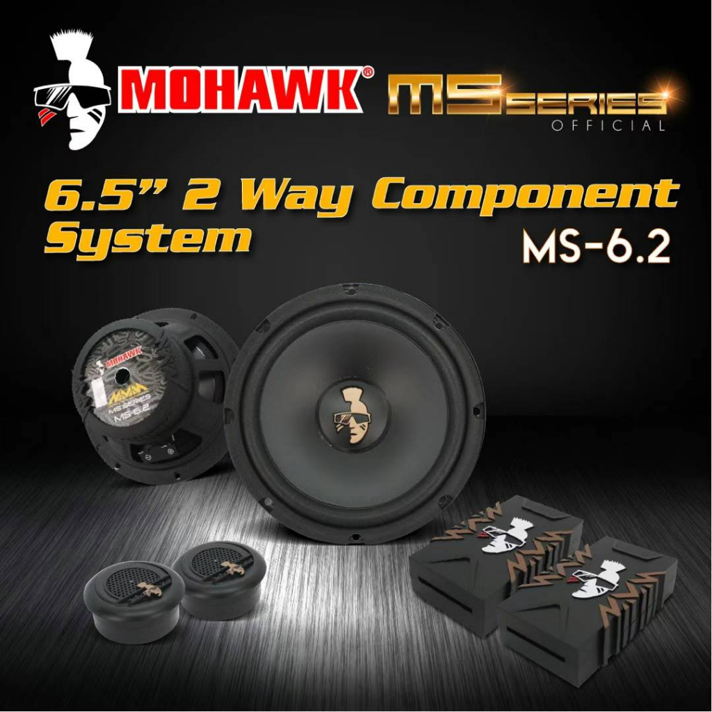 Mohawk MS Series 6.5'' 2-Way Component Set Speaker/Crossover/tweeter MS ...