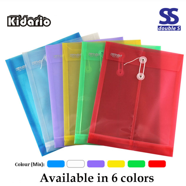 Kidario A4 KB-118A String Folder Rope Document Holder String Envelope ...