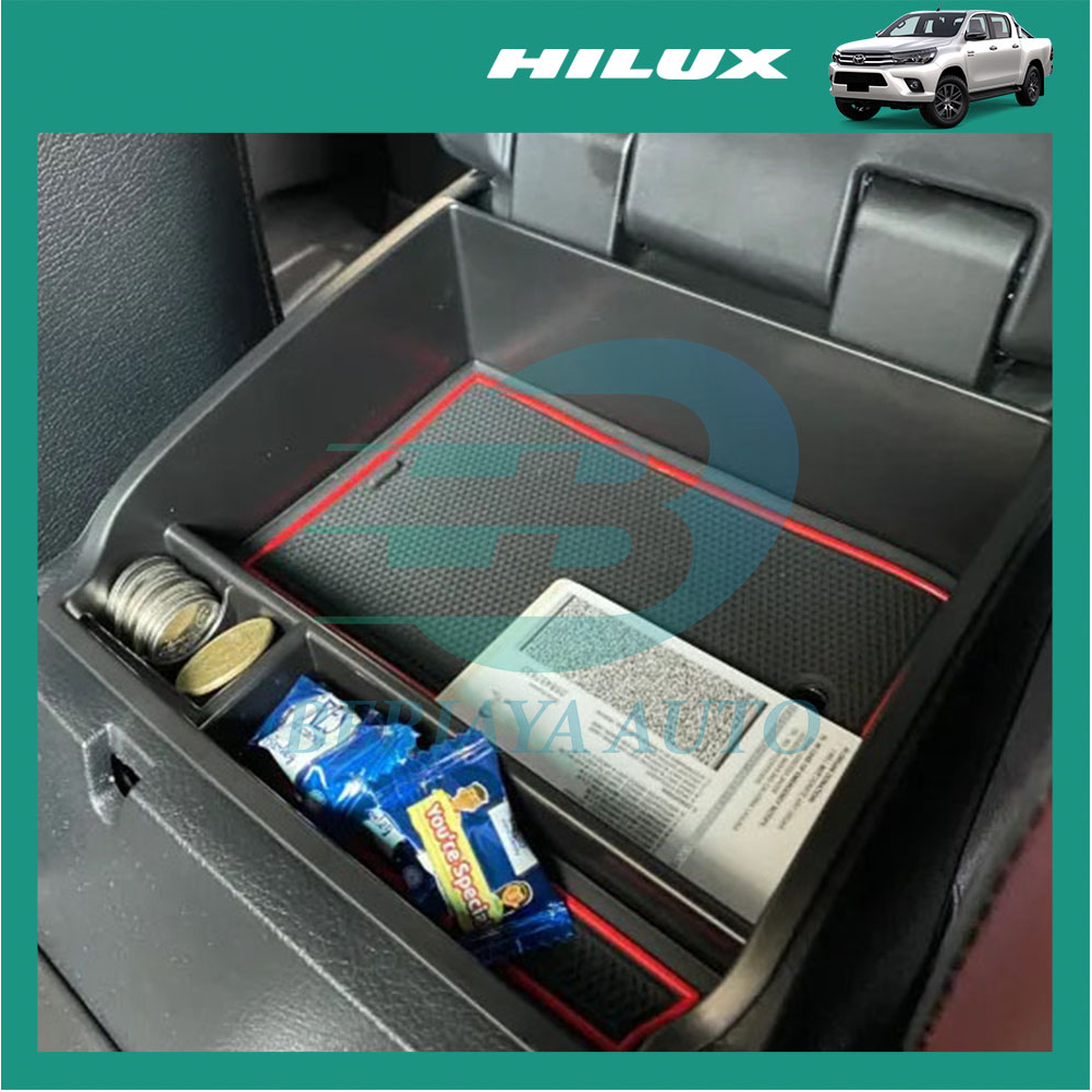 Toyota Hilux 2015 - 2023 Center Console Compartment Coin Box Armrest ...