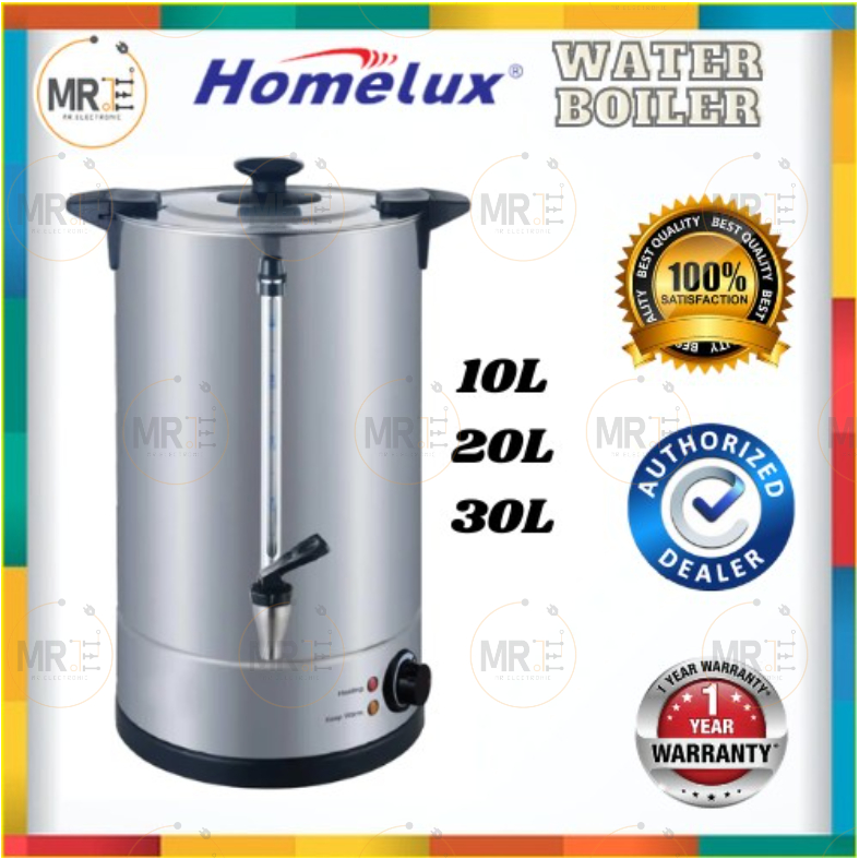 HOMELUX HIGH QUALITY DOUBLE WALL STAINLESS STEEL ELECTRIC WATER BOILER ...