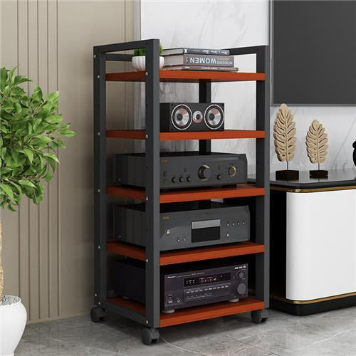 Portable Rack Hifi Adjustable Stainless Steel Solid Wood Sound Rack ...
