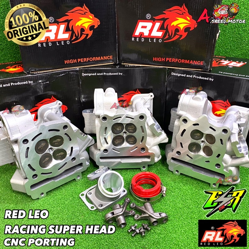 🔥 100% ORIGINAL RED LEO RACING HEAD CNC PORTING Y15ZR Y15 LC135 19/22 20/23 22/25 23/26 24/27 ...