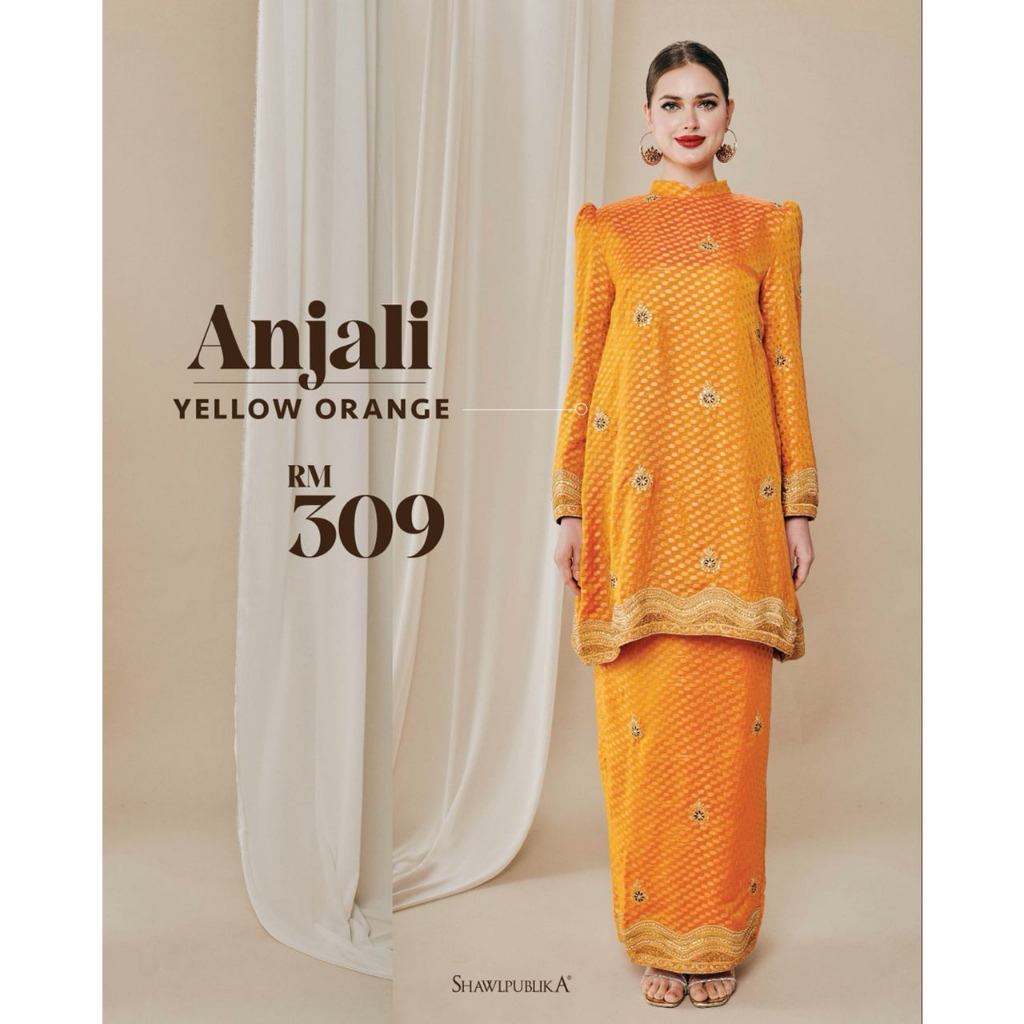 READY STOCK NEW ARRIVAL SHAWLPUBLIKA ANJALI Baju Kurung Saree Premium ...