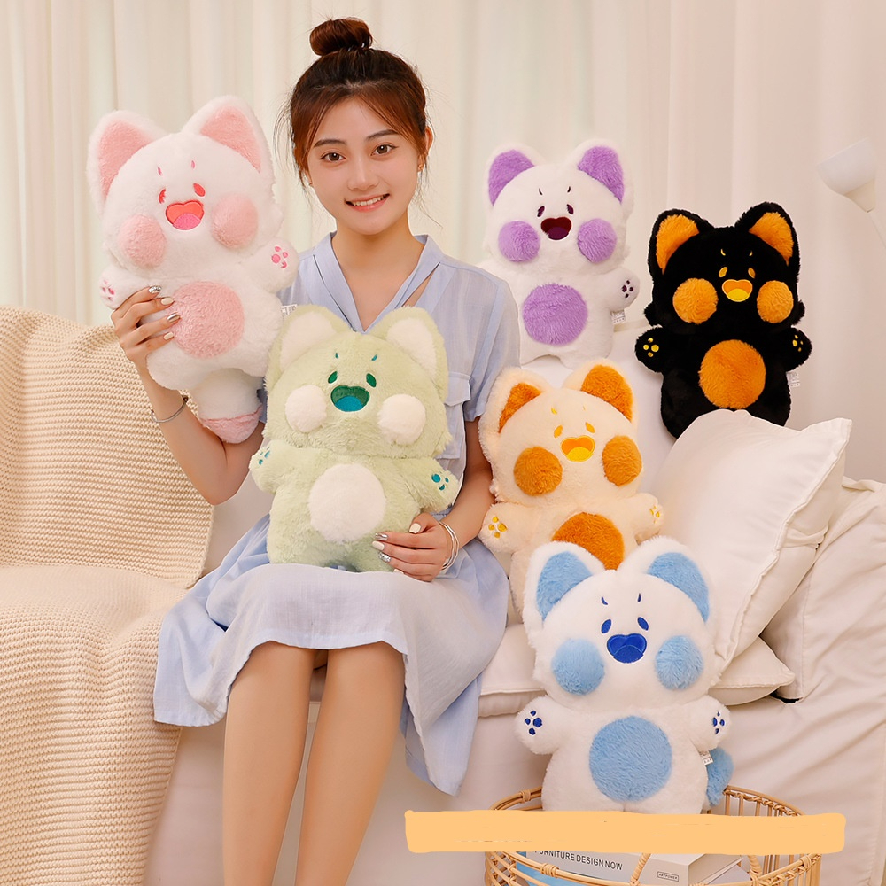 90cm Patung Kucing Senyum Bantal Peluk Hadiah Kanak Doodle Cat Doll ...