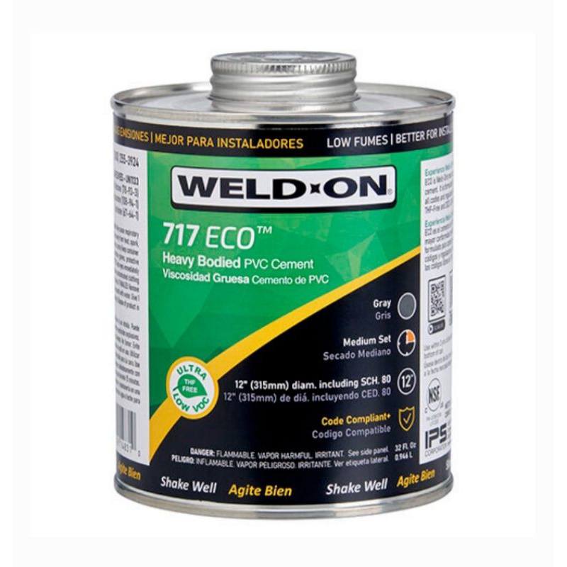 Weld On Cement Glue PVC 717 Gray 946ml | Shopee Malaysia