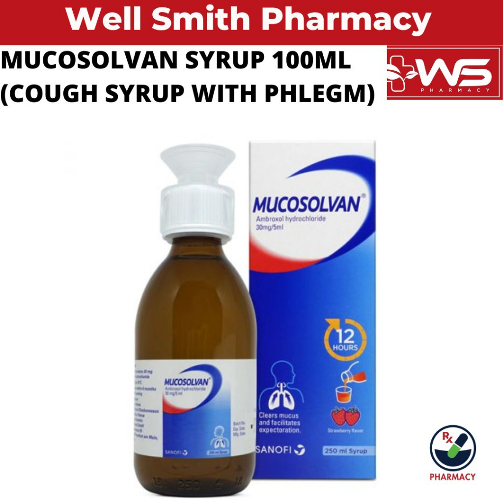 MUCOSOLVAN SYRUP 100ML (COUGH SYRUP WITH PHLEGM) | Shopee Malaysia