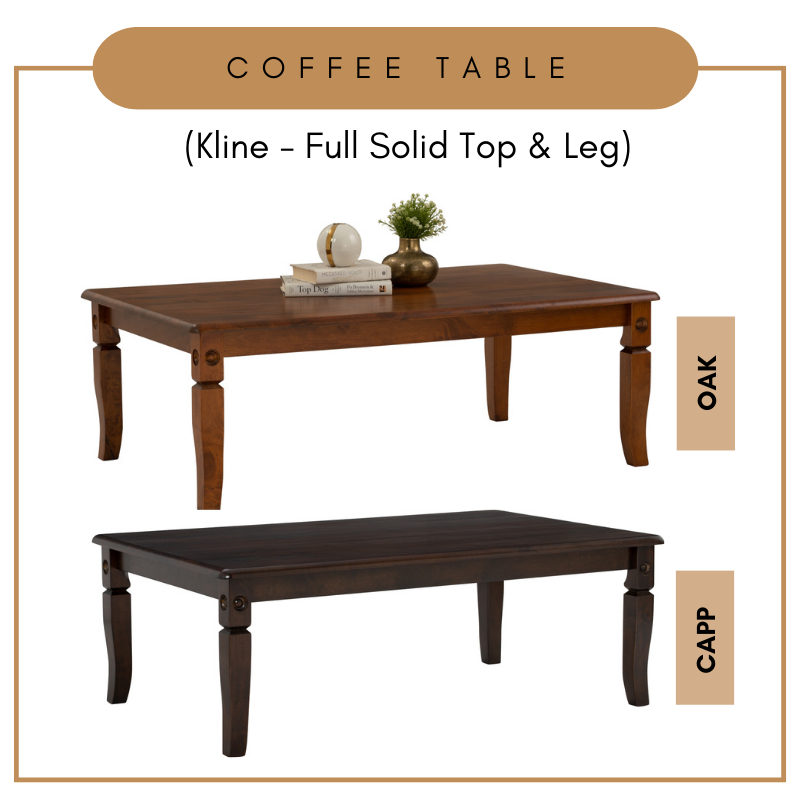 Alora Furniture - MAYA KLINE DONTE Solid Wooden Coffee Table / Meja ...