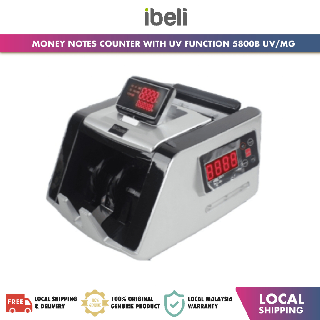 [Clearance] Money Notes Counter Machine Cash Calculate with UV Function ...
