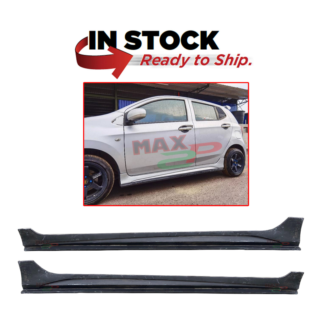 Perodua Axia 2014 & Above (Advance GT) Style Side Skirt Door Lower Lip ...