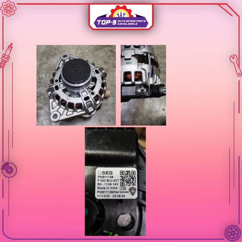 PROTON IRIZ VVT & PERSONA VVT & SAGA VVT ALTERNATOR BOSCH OEM BRAND -1 ...