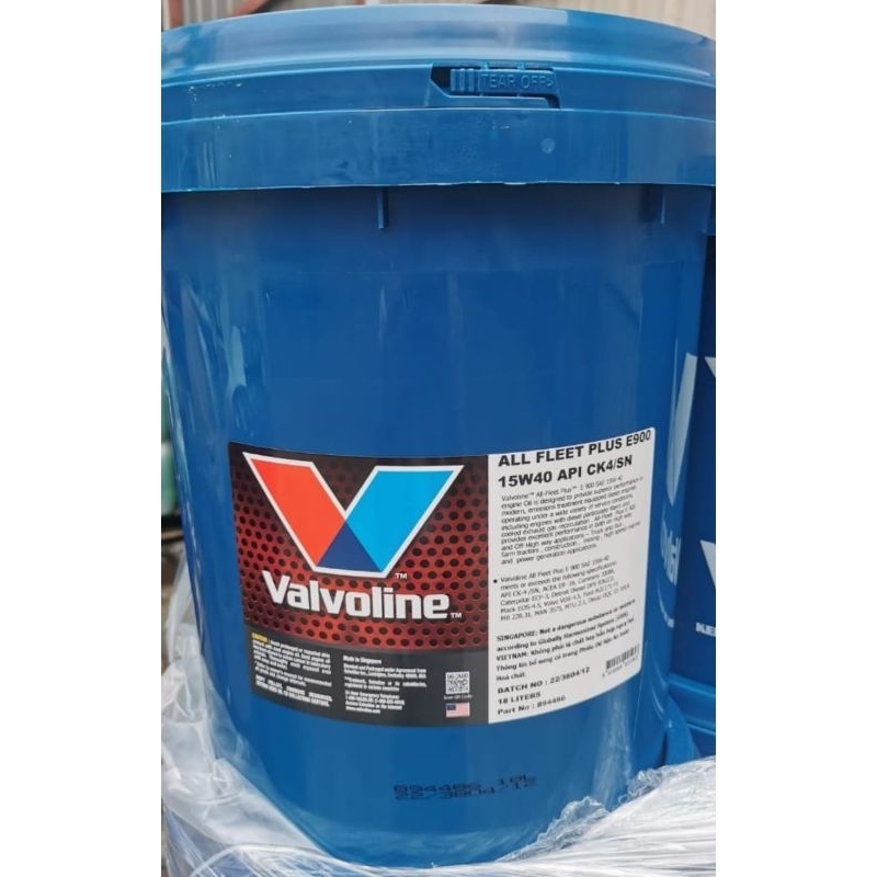 Valvoline All Fleet Plus E900 CK-4 15W40 Engine Oil 18L New Packing | Shopee Malaysia