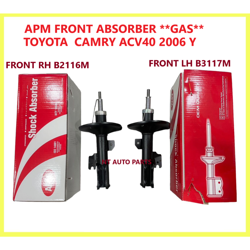 Toyota Camry ACV40 APM Front Absorber Original (Gas) PC/ | Shopee Malaysia