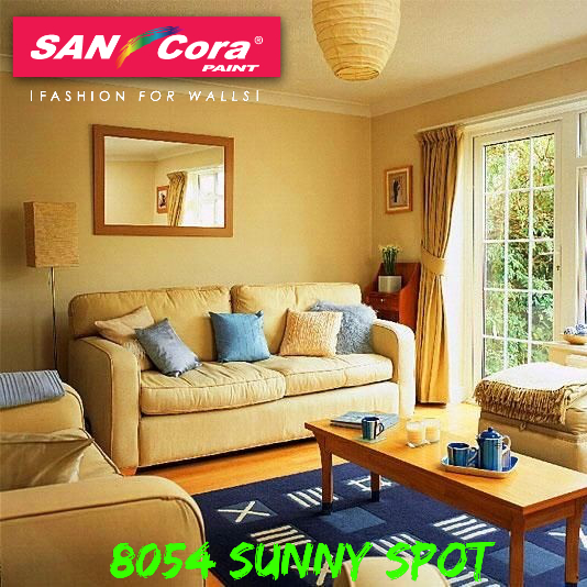 SINAR SANCORA 8054 SUNNY SPOT 5 LITER I EMULSION Interior Exterior Wall Matt Paint Cat Dinding ...