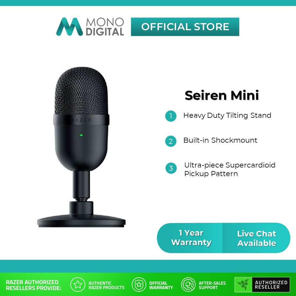 RAZER Seiren Mini Ultra Compact and Portable Streaming Microphone RZ19 ...