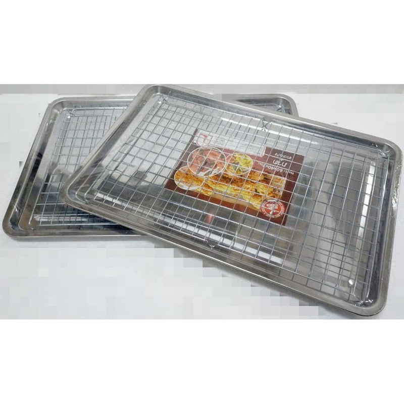 Stainless Steel Tray With Strainer / Oil Drain Tray / Food Tray / Tapis ...
