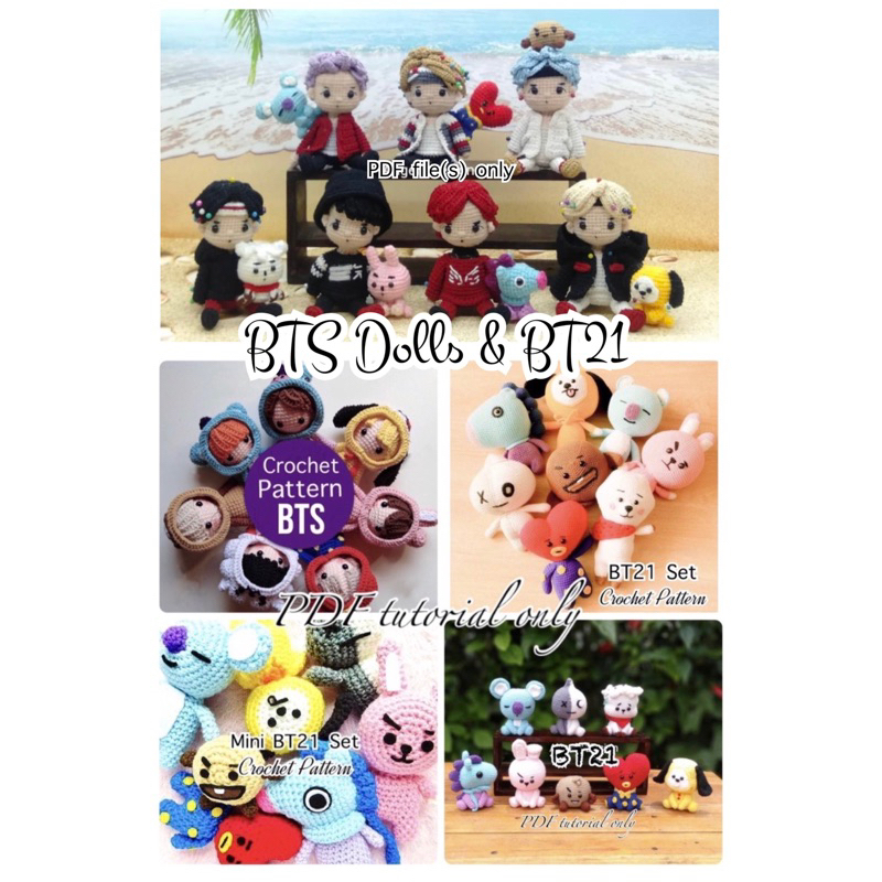 [PDF file]Amigurumi Crochet Tutorial {Kpop BTS } PDF File | Shopee Malaysia