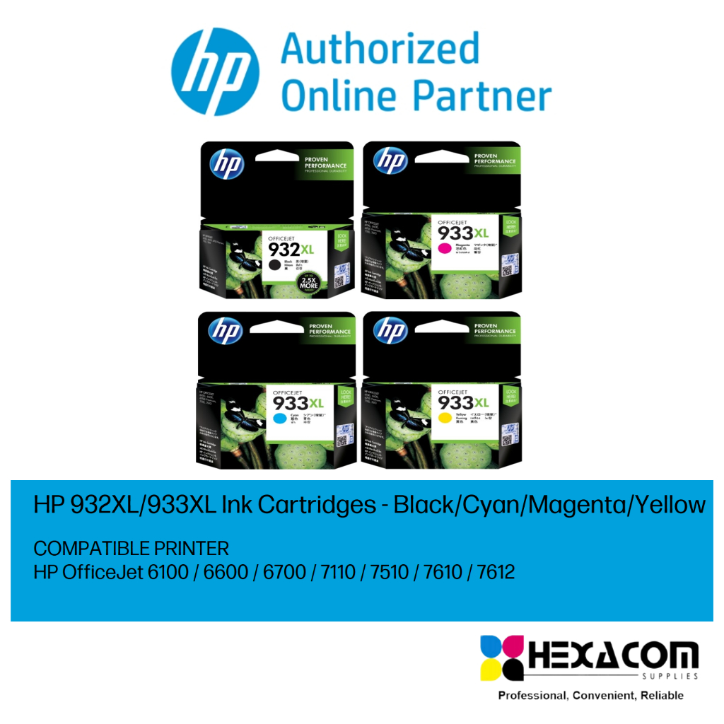 HP 932XL/933XL Cyan/933XL Magenta/933XL Yellow | Shopee Malaysia