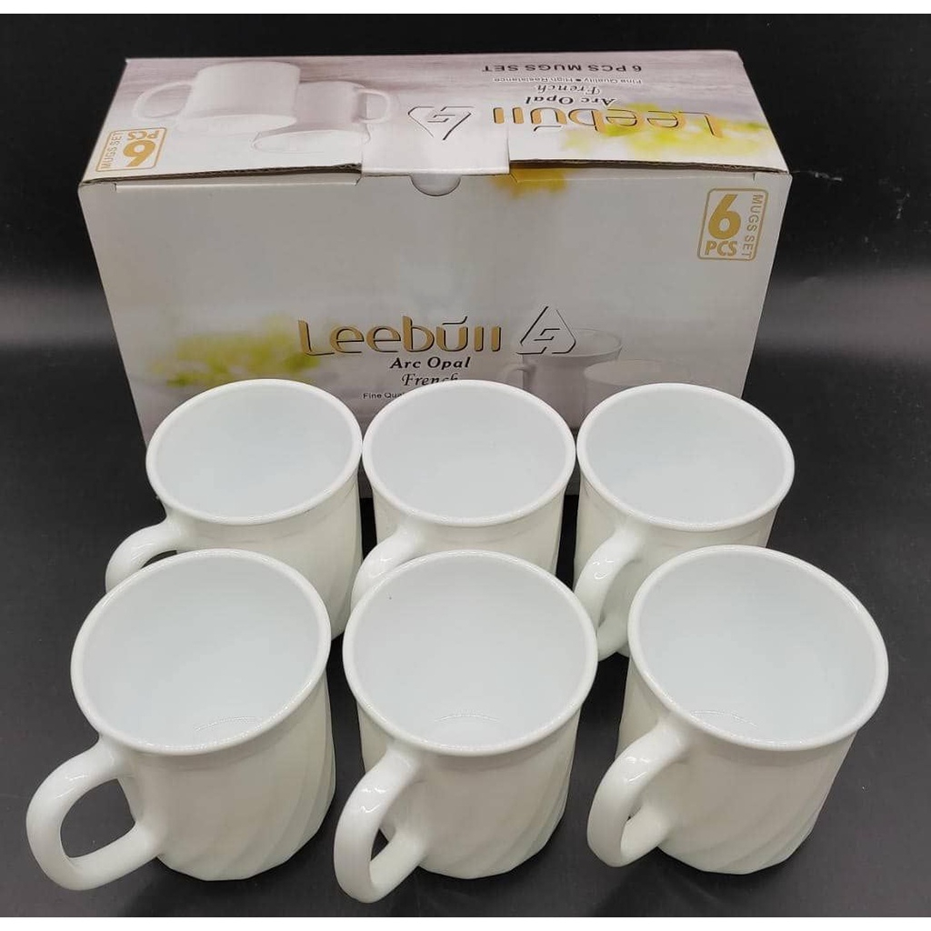 6PCS 250ML OPAL MUG SET | Shopee Malaysia