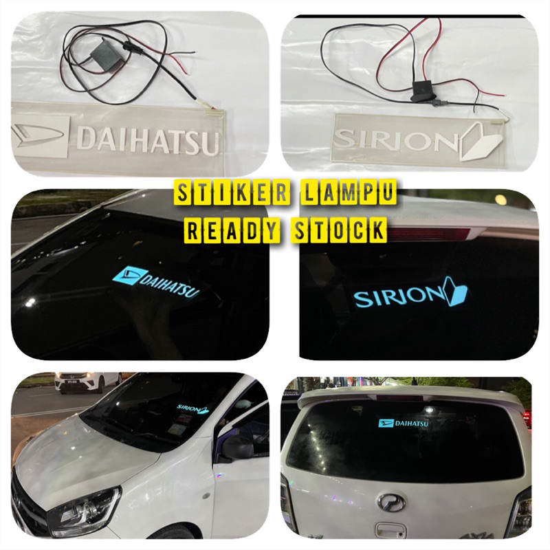 stiker sirion daihatsu sticker lampu join lampu malam atau brek myvi ...