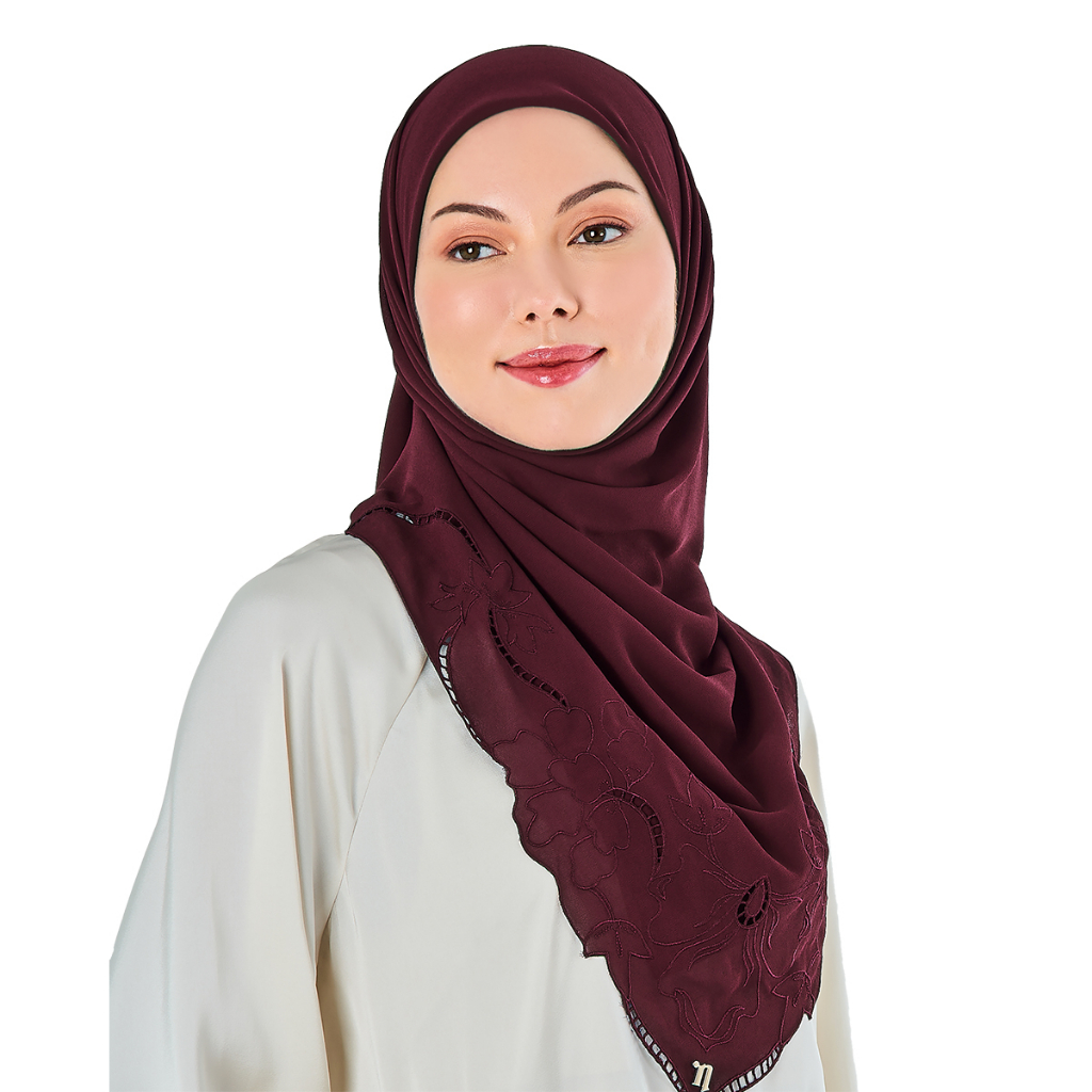 naelofar Mahsuri Embroidered Square | Shopee Malaysia