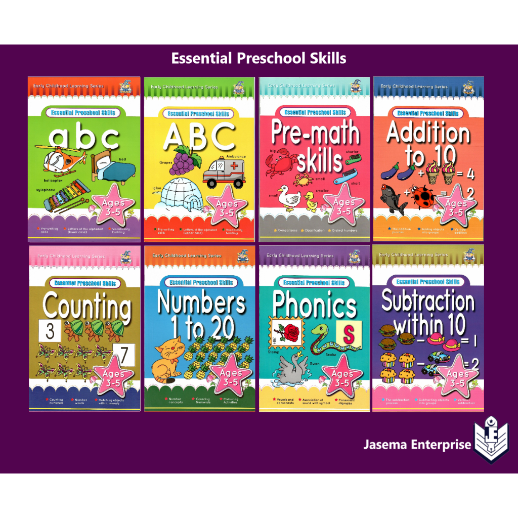 Essential Preschool Skills Pre-Math Skill | ABC | abc | Addition ...