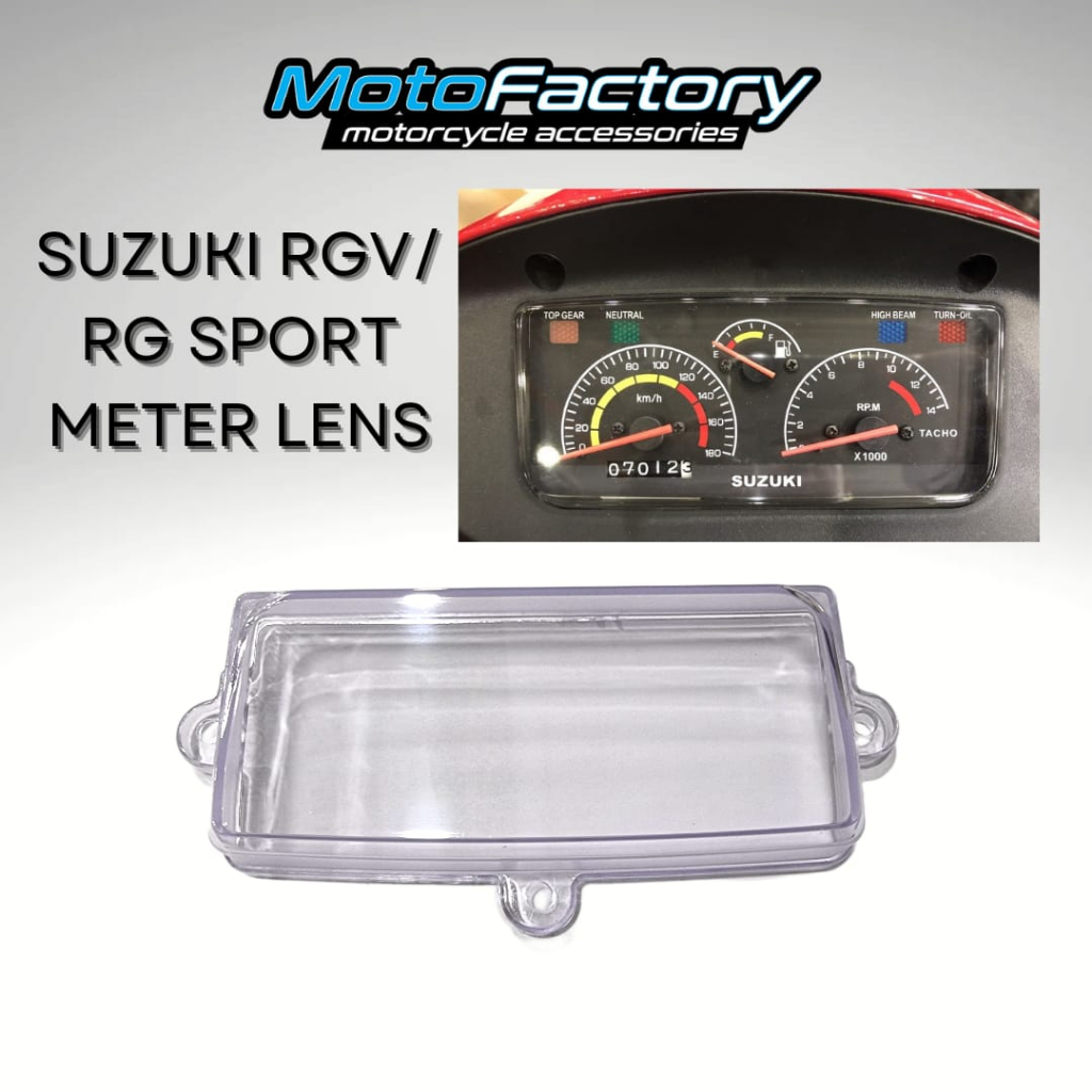 SUZUKI RG SPORT RGV METER LENS COVER METER METER COVER CERMIN #READY ...