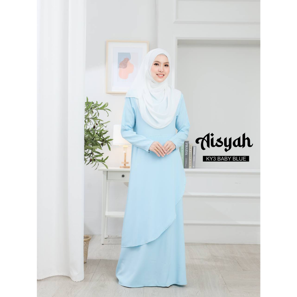 COUPLE RAYA by GEROBOK AKHWAT - JUBAH AISYAH LAYER A-CUT PEARL, KURTA ...