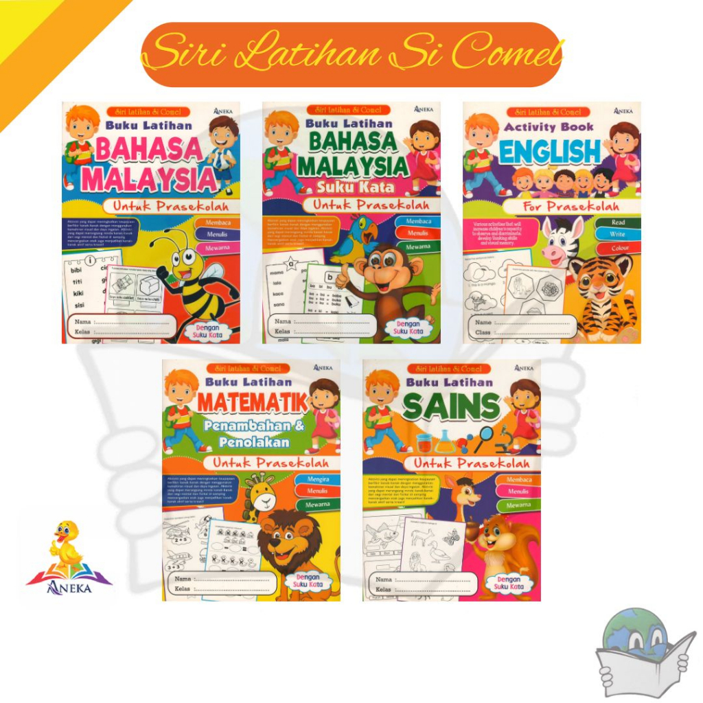 Siri Latihan Si Comel - Buku Latihan BM/Suku Kata/Eng/Mate/Sains [Aneka ...
