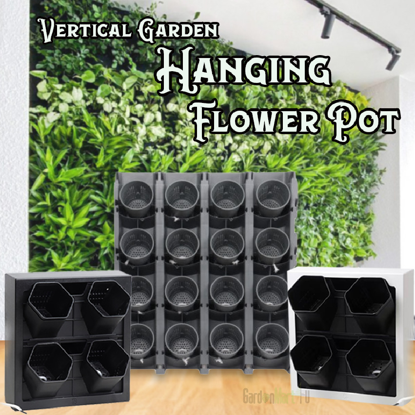GM4U Self Watering Pot Holder Vertical Garden Planter Wall Hanging ...