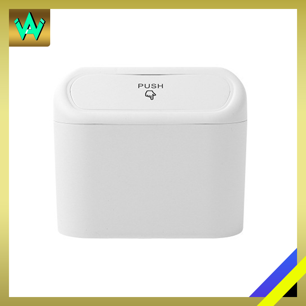 Car Dustbin Box Trash Bin Rubbish Box Mini Hanging Back Seat Waterproof ...