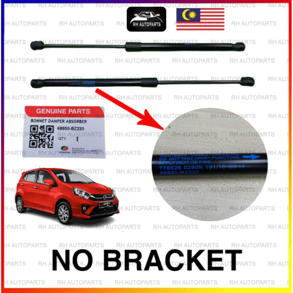 ORIGINAL PERODUA AXIA REAR BOOT ABSORBER(NO BRACKET) | Shopee Malaysia