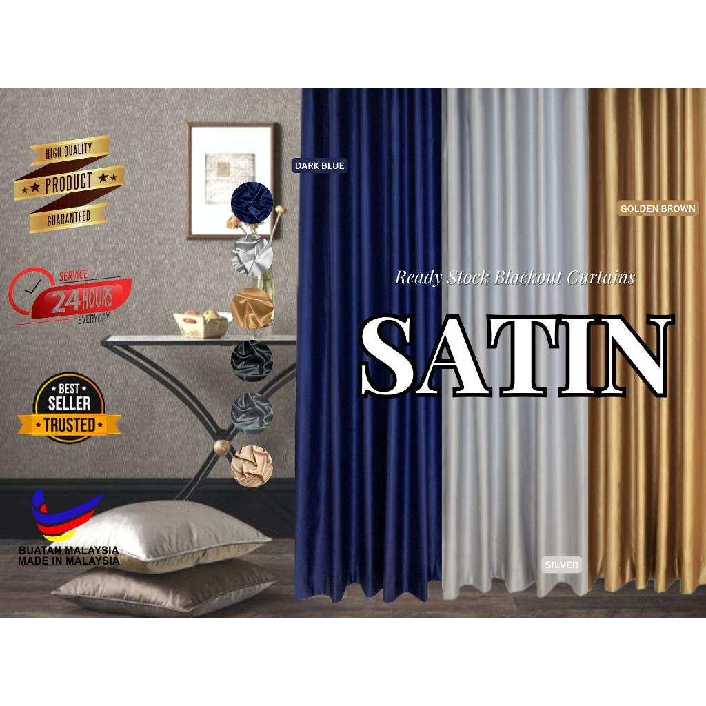 7.7Sale| Semi Blackout Langsir Tebal, Harga Murah Ready Stock Siap ...