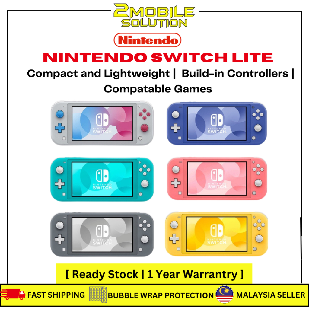 [Maxsoft Set] Nintendo Switch Lite (5.5" Screen | 32GB Memory | WiFi ...
